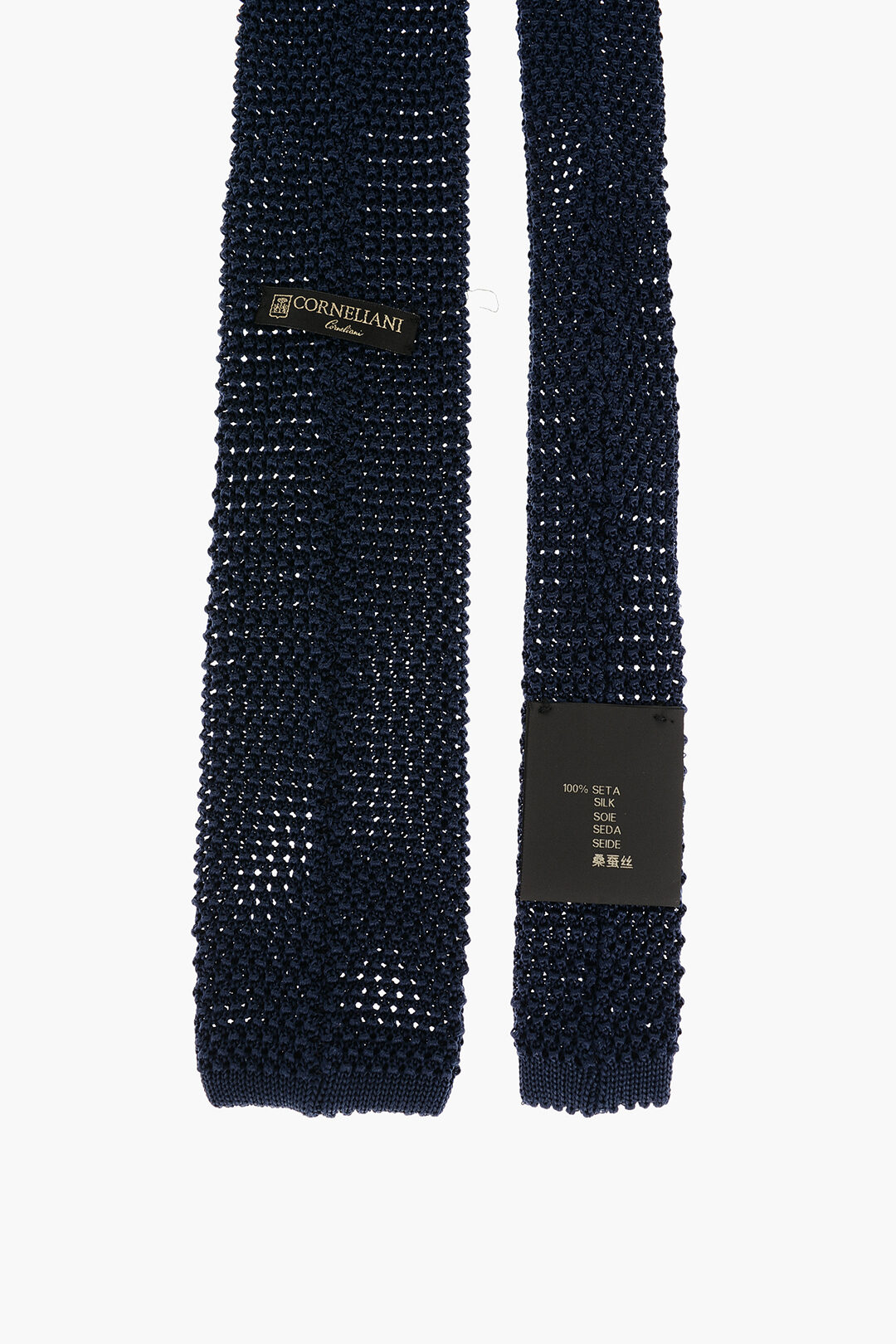 Corneliani Silk Knitted Tie men - Glamood Outlet
