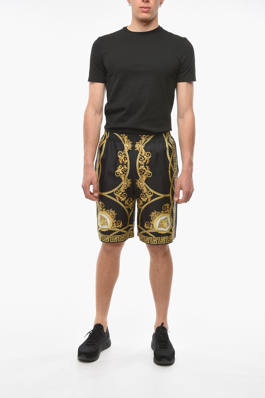 Versace Silk LA COUPE DES DIEUX Shorts men - Glamood Outlet