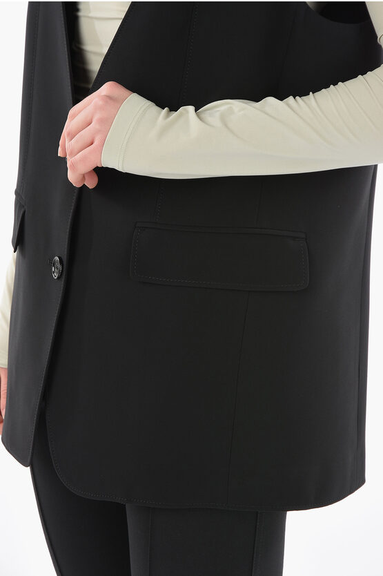 Burberry Silk Oversized Tailored Vest with Rear Vent women - Glamood Outlet