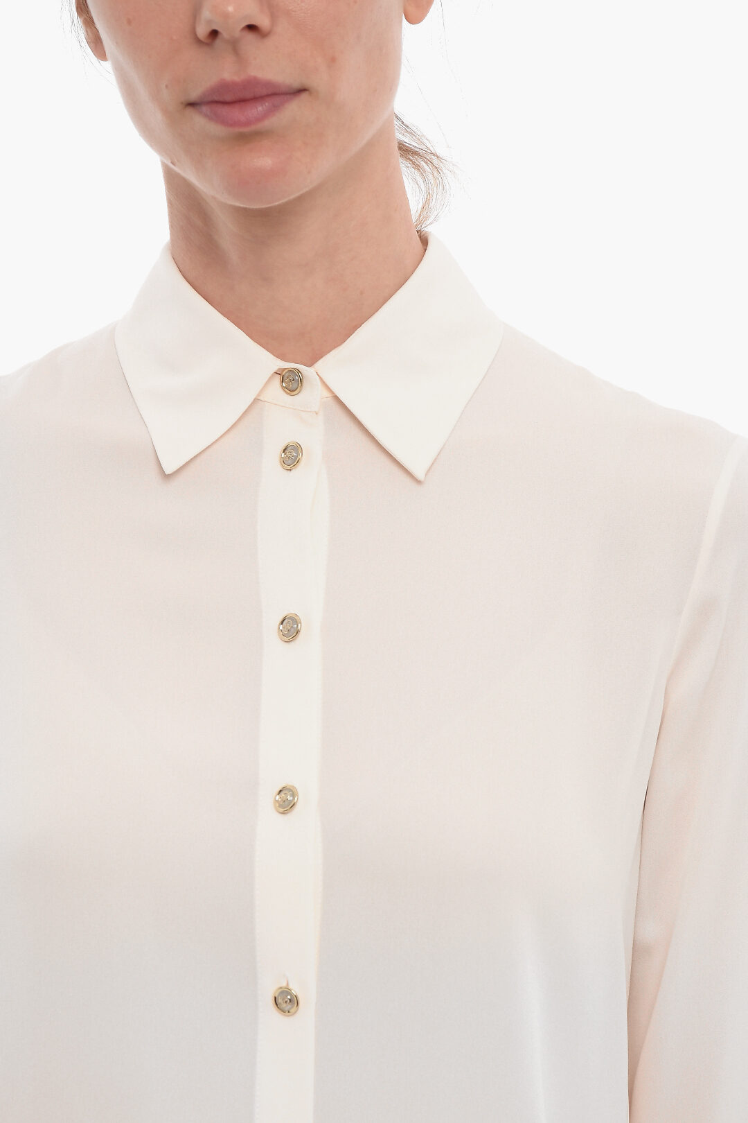 Salvatore Ferragamo Silk Shit With Sid Slits women - Glamood Outlet