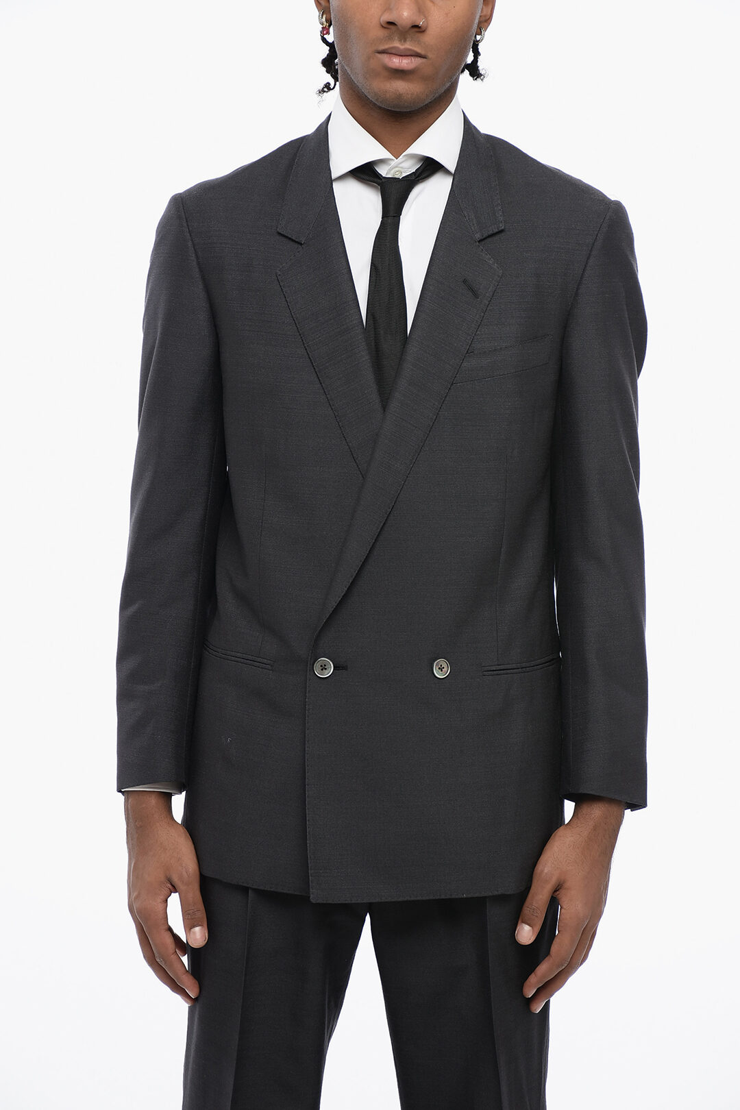 Corneliani Silk VOGUE Double Breasted Suit men - Glamood Outlet