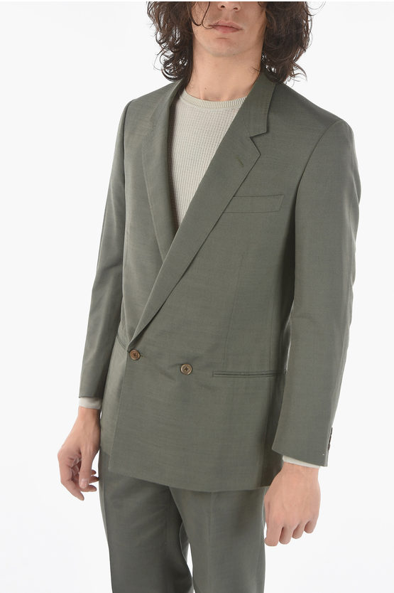 Corneliani silk VOUGE notch lapel double breasted suit men - Glamood Outlet