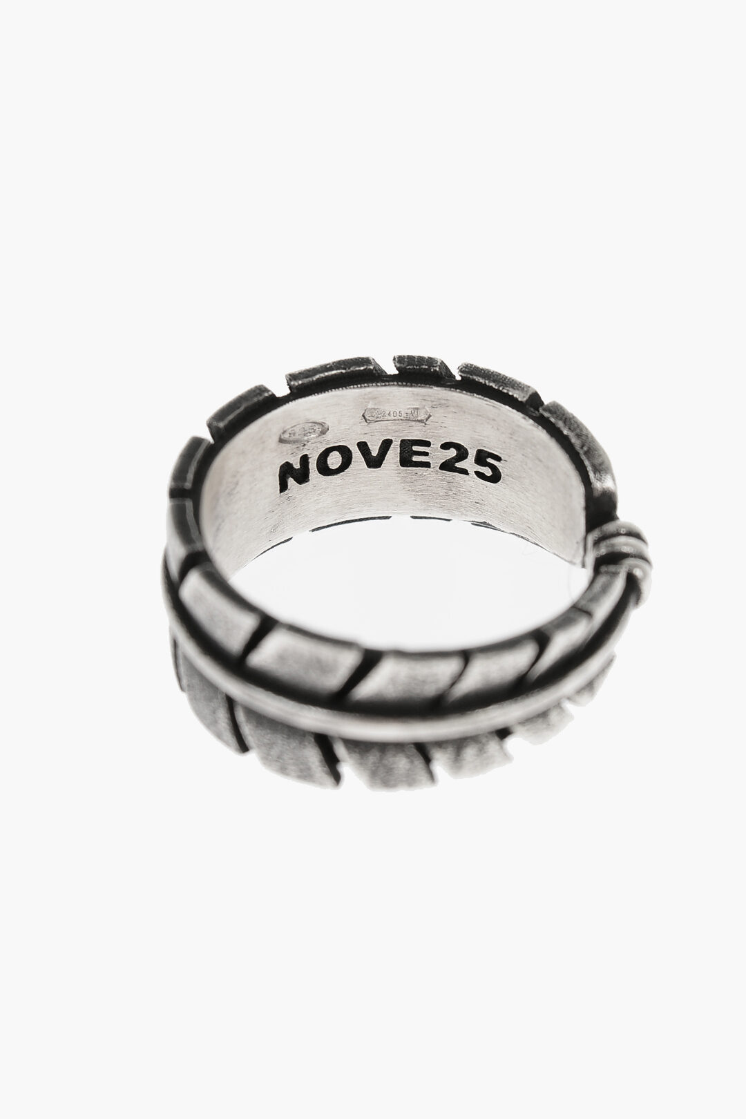 NOVE25 Silver Feather Shape NATIVE Ring women - Glamood Outlet