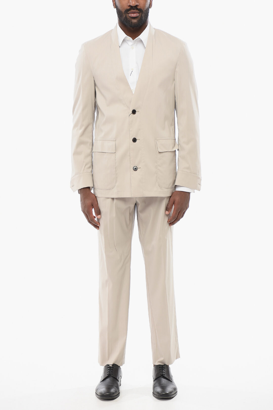 Corneliani Single Breasted PROSPECT Suit With Flap Pockets men ...