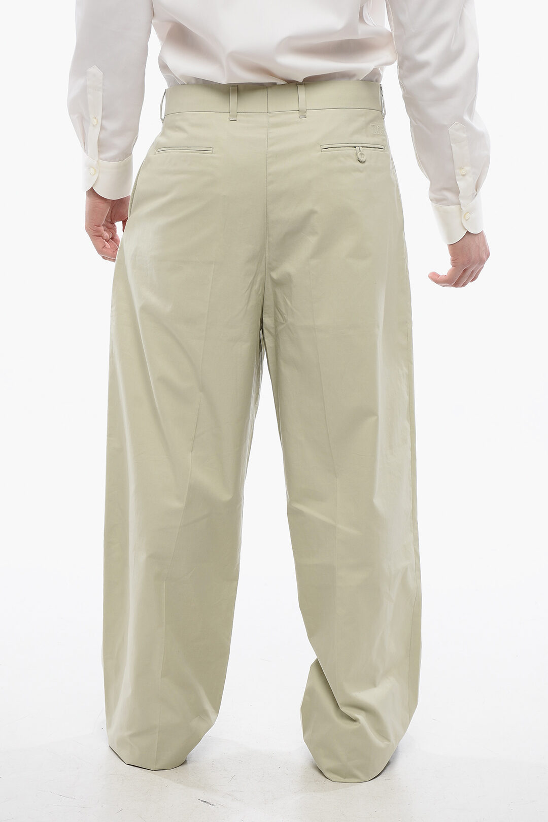 Dior Single-pleated Cotton Blend Palazzo Pants men - Glamood Outlet