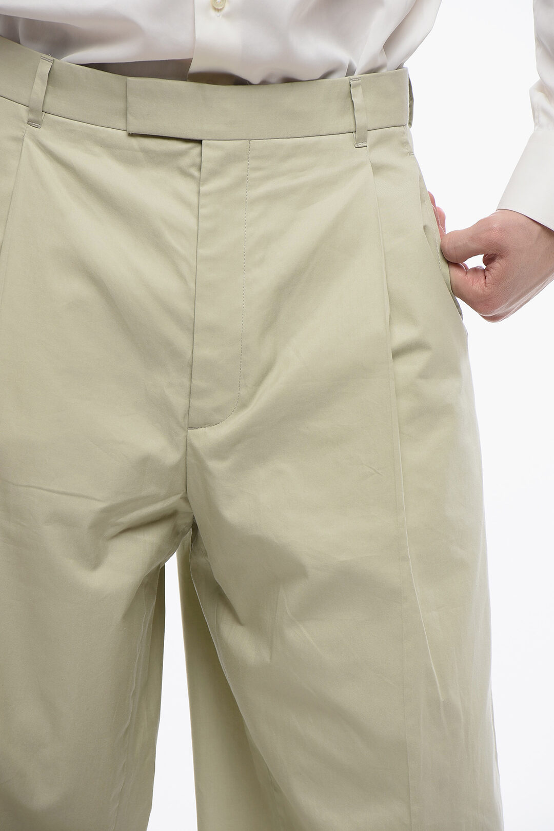 Dior Single-pleated Cotton Blend Palazzo Pants men - Glamood Outlet