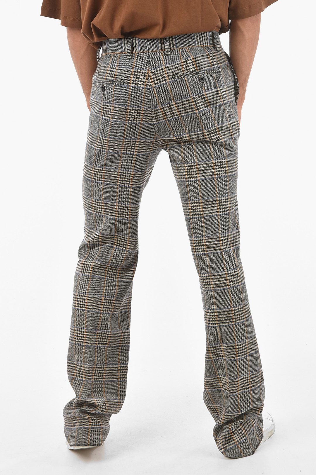 Dolce & Gabbana Single-pleated District Check Pants men - Glamood Outlet