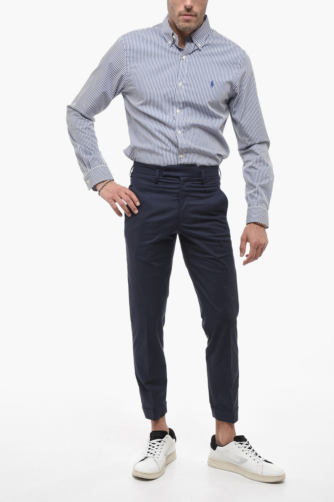 Neil Barrett Slim Fit BARRETT METAL Pants with Belt Loops men - Glamood ...