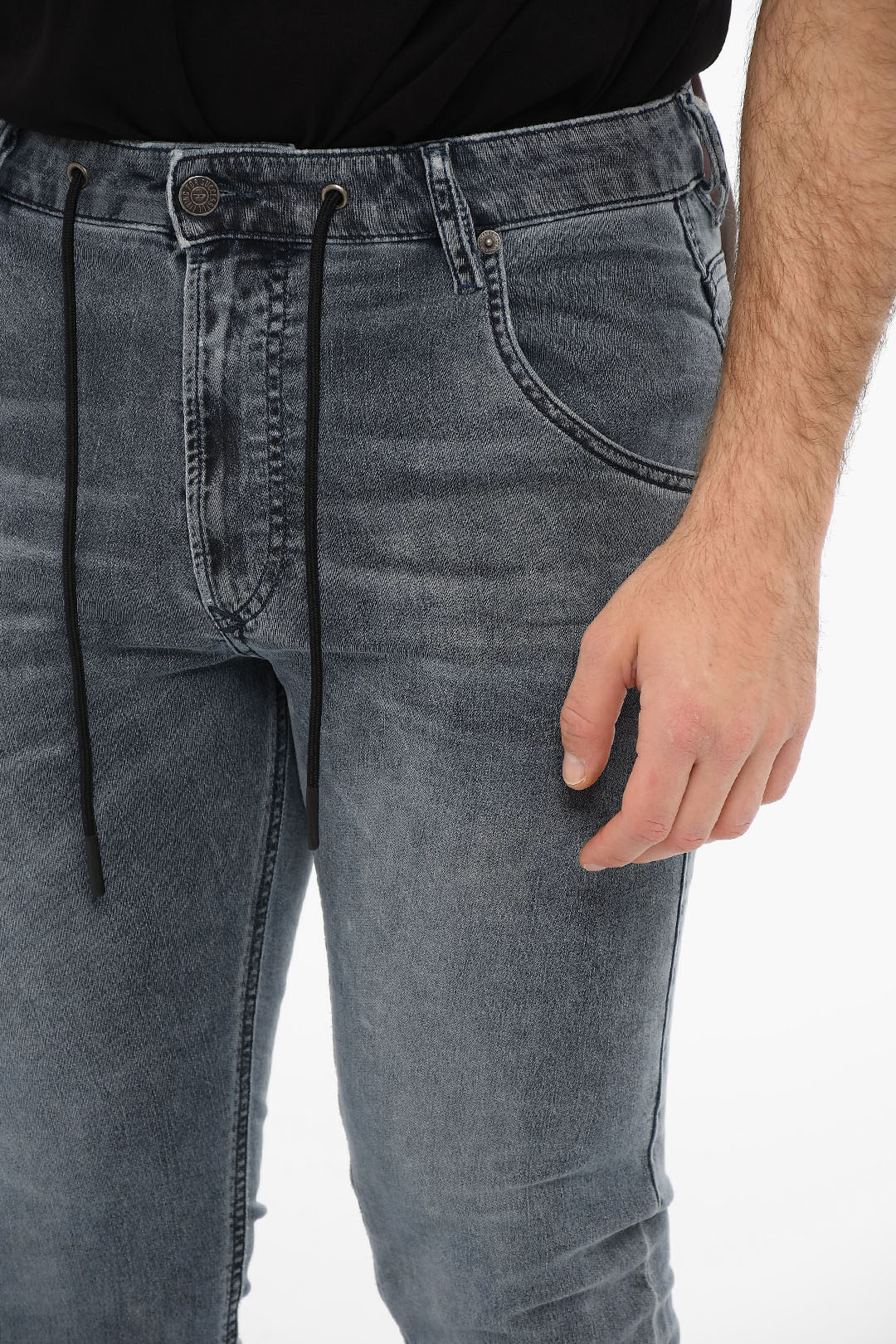 Diesel Slim Fit KROOLEY-Y-NE Jeans With Drawstrings 16 cm men - Glamood ...