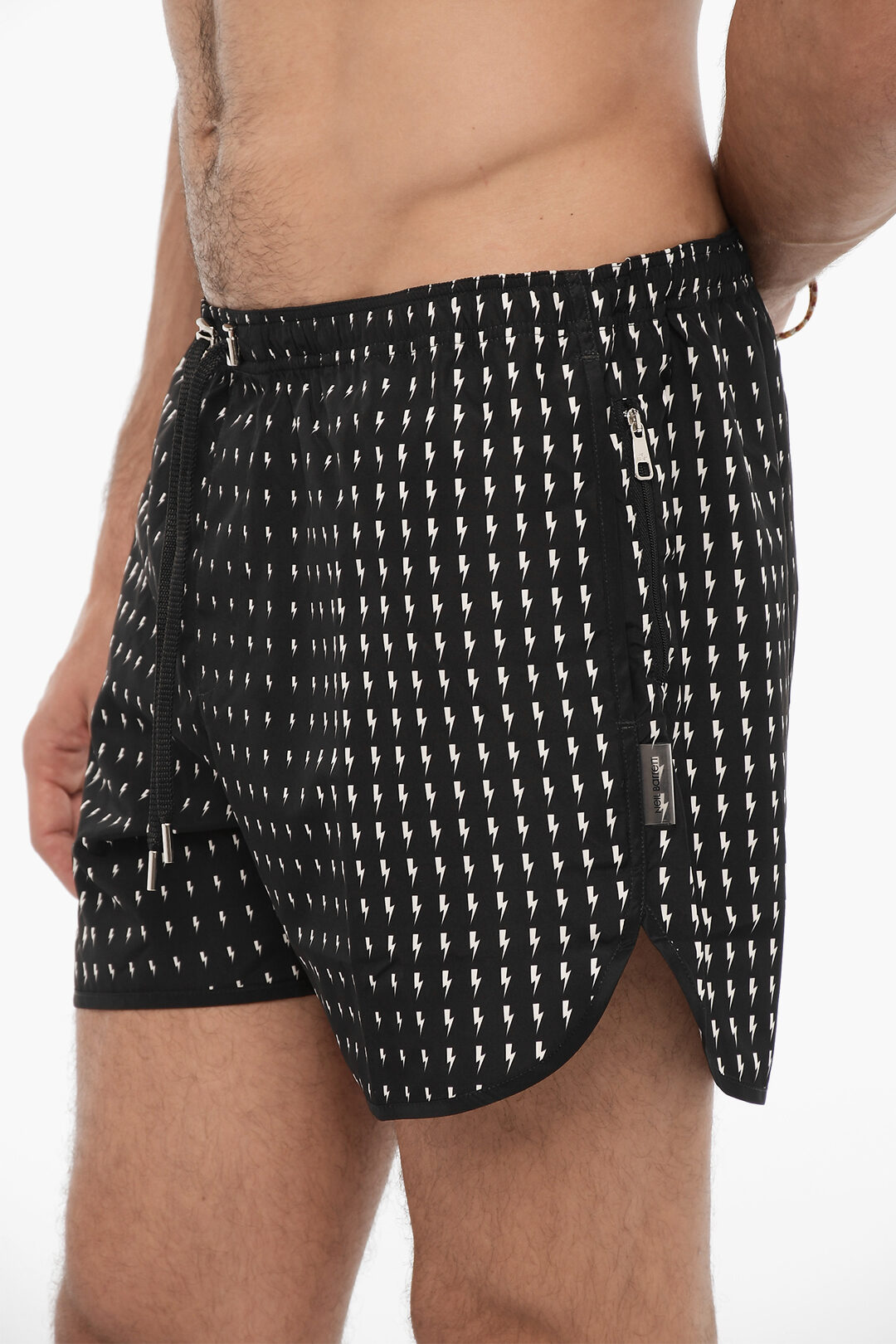 Neil Barrett Slim Fit MICRO BOLTS Swim Shorts men - Glamood Outlet