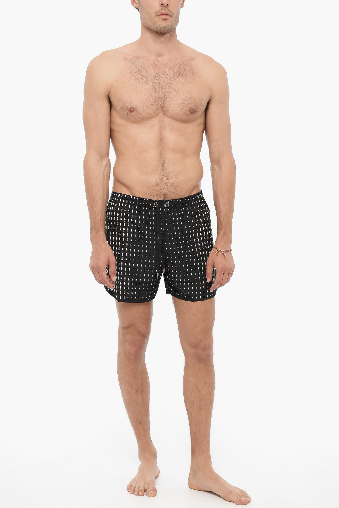 Neil Barrett Slim Fit MICRO BOLTS Swim Shorts men - Glamood Outlet