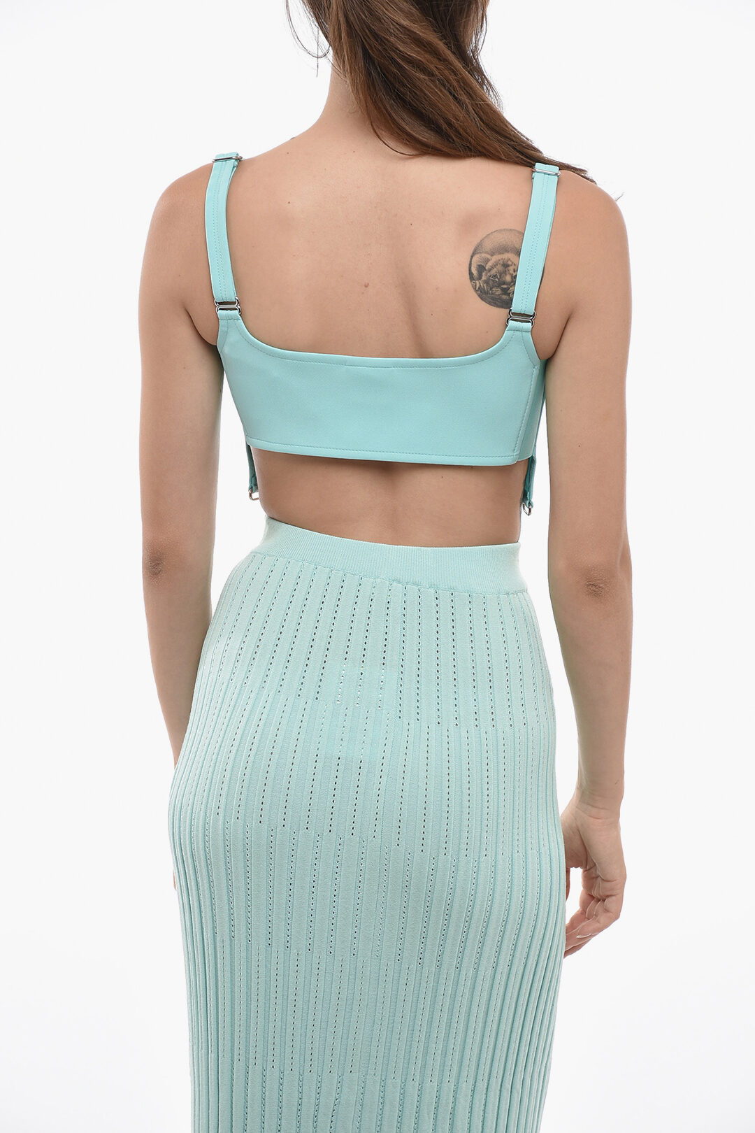 Courreges Snap Buttoned Bra Top with Braces women - Glamood Outlet