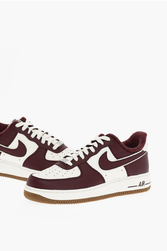 Nike Sneakers Low-Top AIR FORCE 1 07 LV8 In Pelle Con Suola in Gomma ...