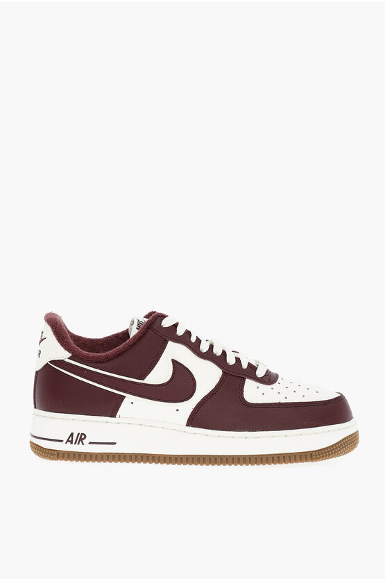 Nike Sneakers Low-Top AIR FORCE 1 07 LV8 In Pelle Con Suola in Gomma ...
