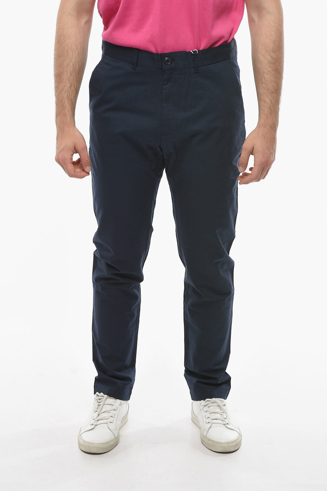 Samsoe Samsoe Solid Color ANDY Pants with Belt Loops men - Glamood Outlet