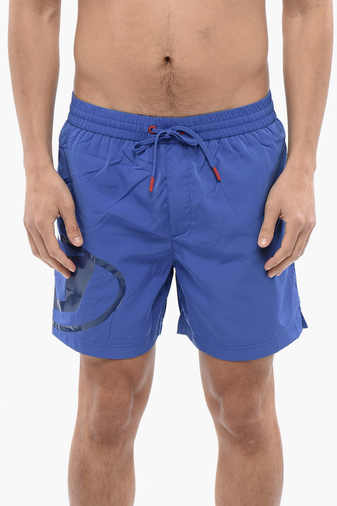 Diesel Solid Color BMBX-RIO-41 Swim Shorts with Shiny Oval D Logo men ...