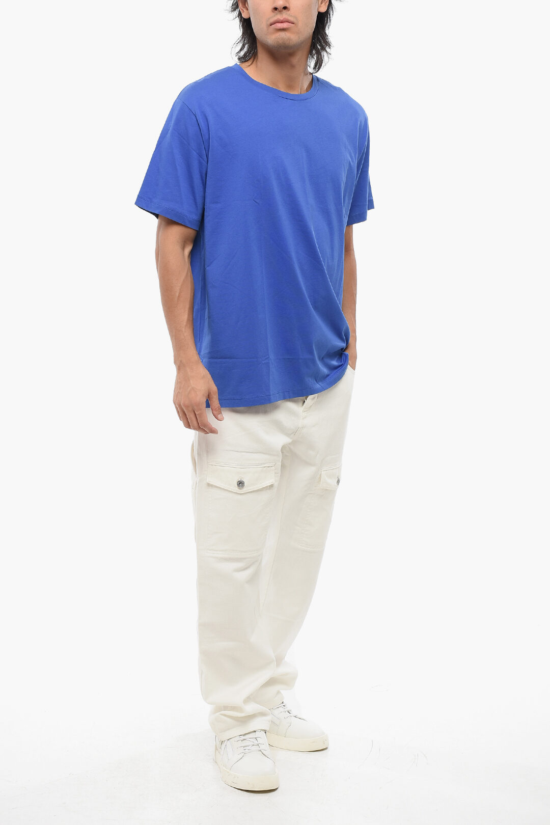 Balmain Solid Color Bulky Fit T-Shirt with Printed Logo men - Glamood ...