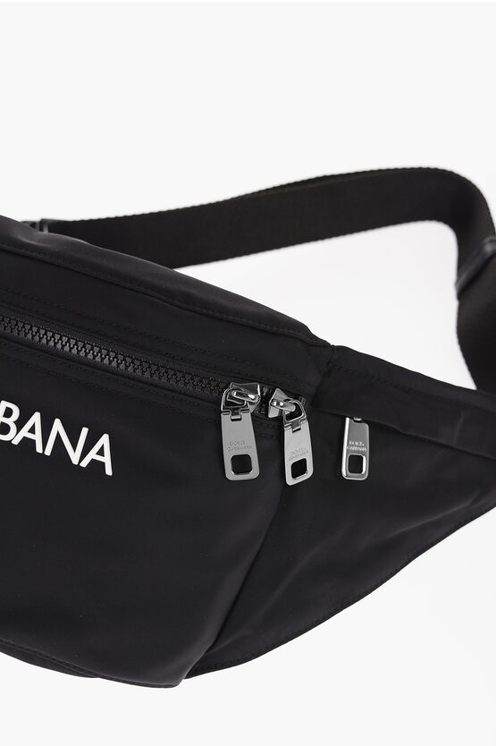 Dolce & Gabbana Solid Color Bum Bag with Embossed Logo men - Glamood Outlet