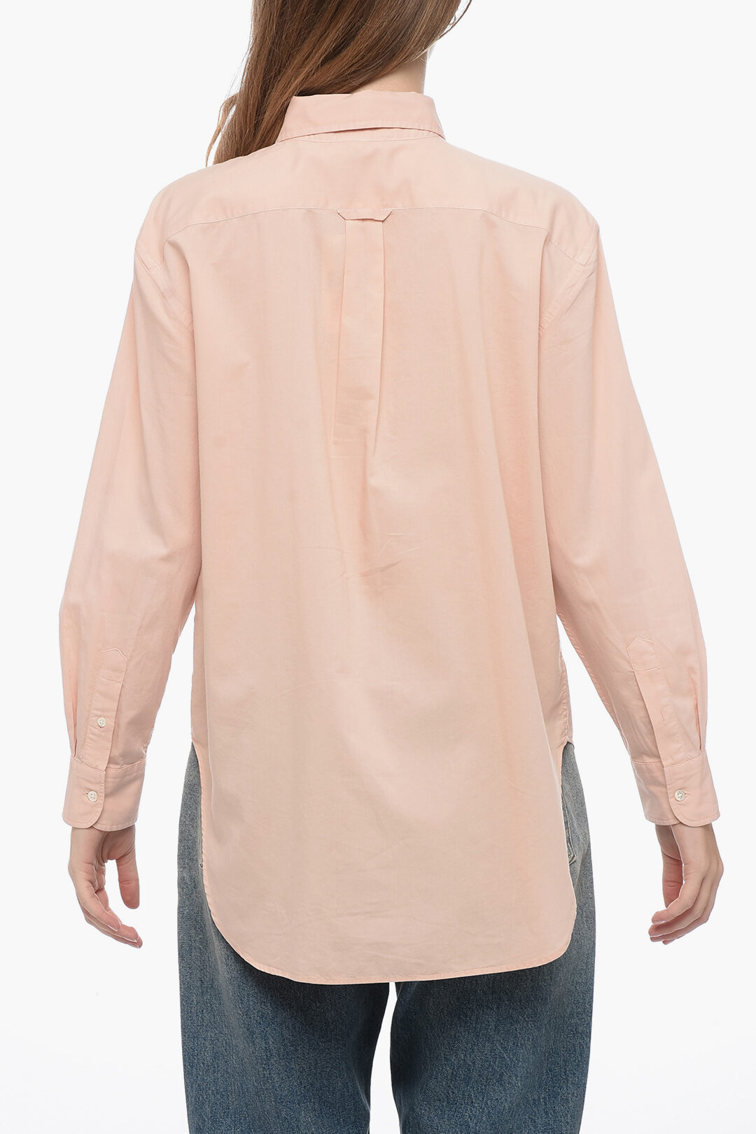 Polo Ralph Lauren Solid Color Button-Down Collar Shirt with Embroidered ...