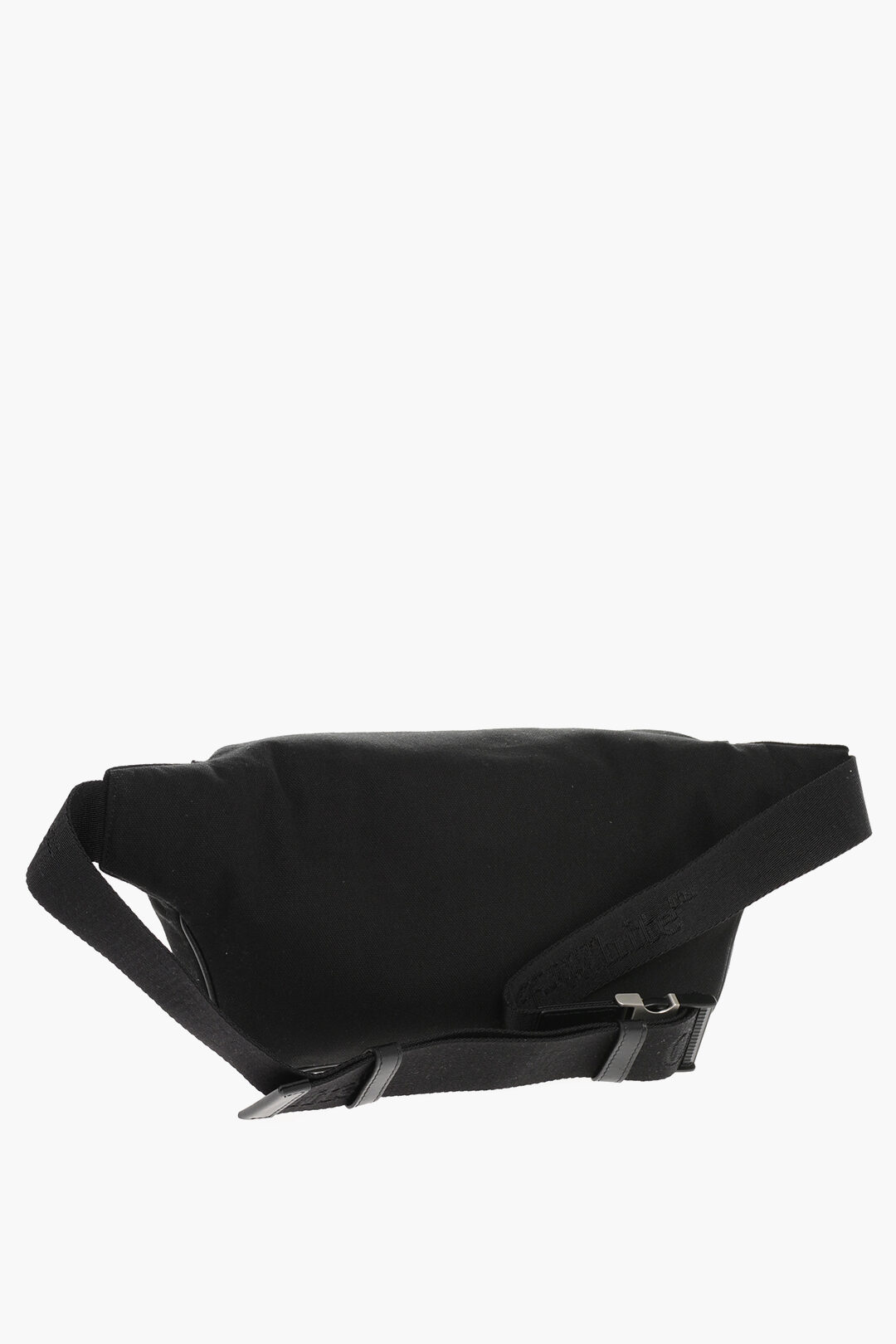 Off-White Solid Color Canvas Bum Bag with Contrasting Logo men ...