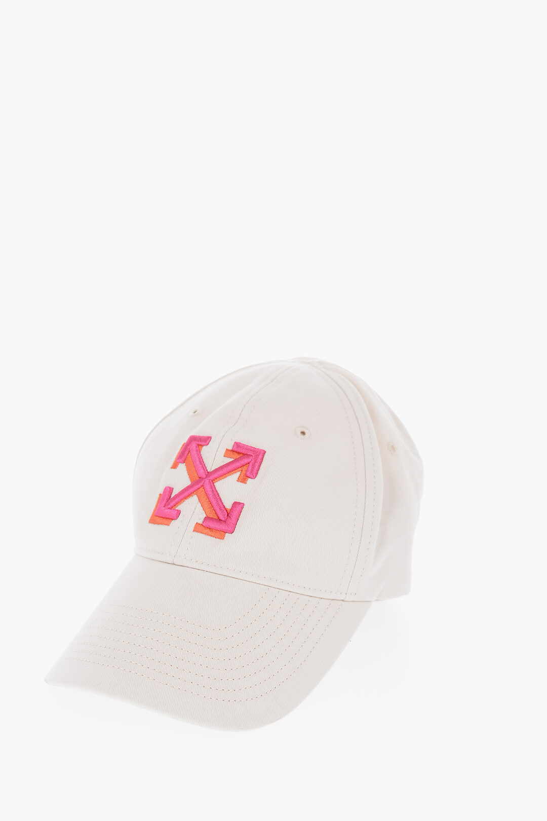 Off-White Solid Color Cap with Embossed Detail women - Glamood Outlet