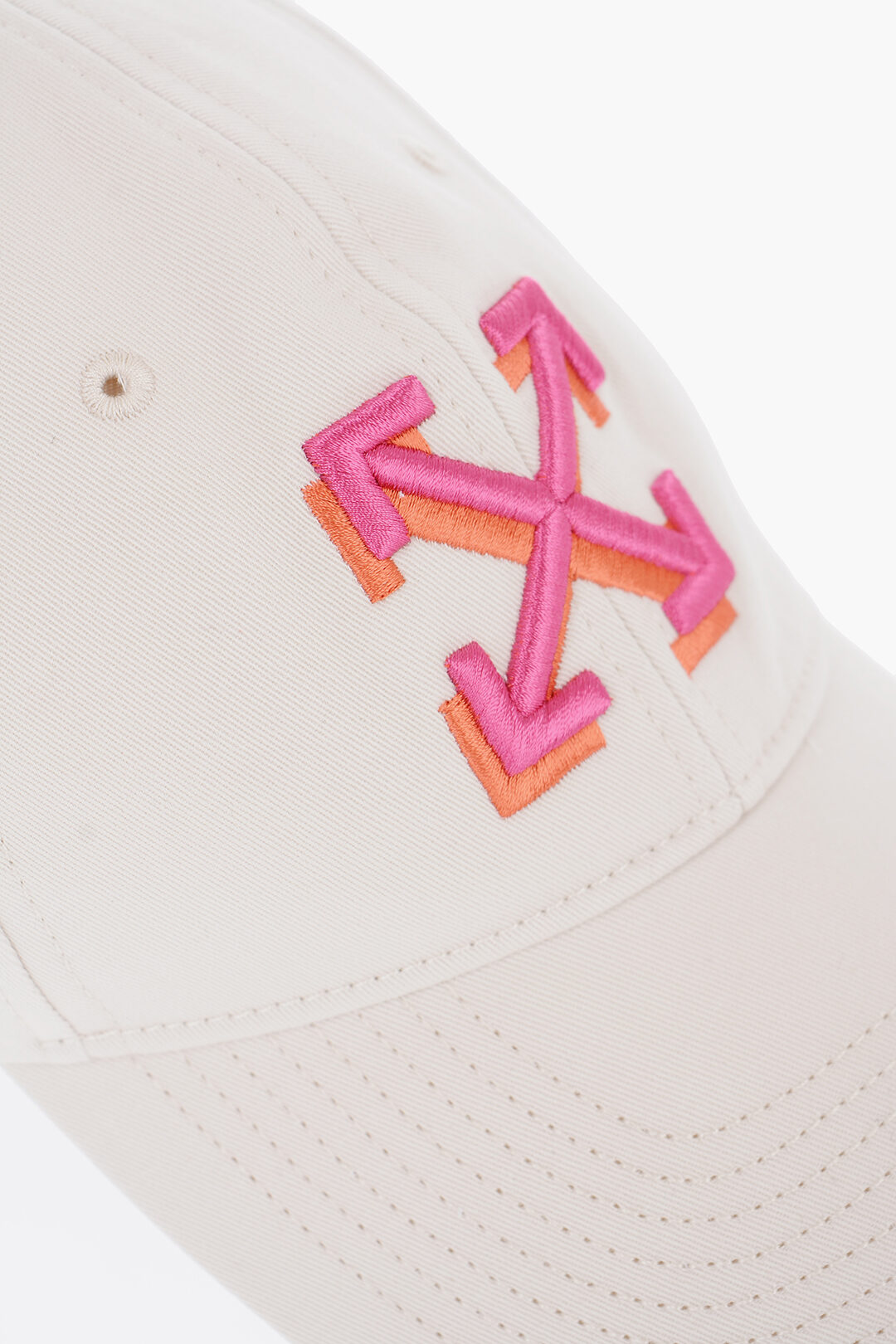 Off-White Solid Color Cap with Embossed Detail women - Glamood Outlet