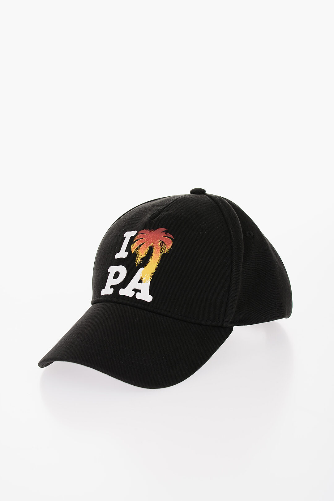 Palm Angels Solid Color Cap with Printed Logo men - Glamood Outlet