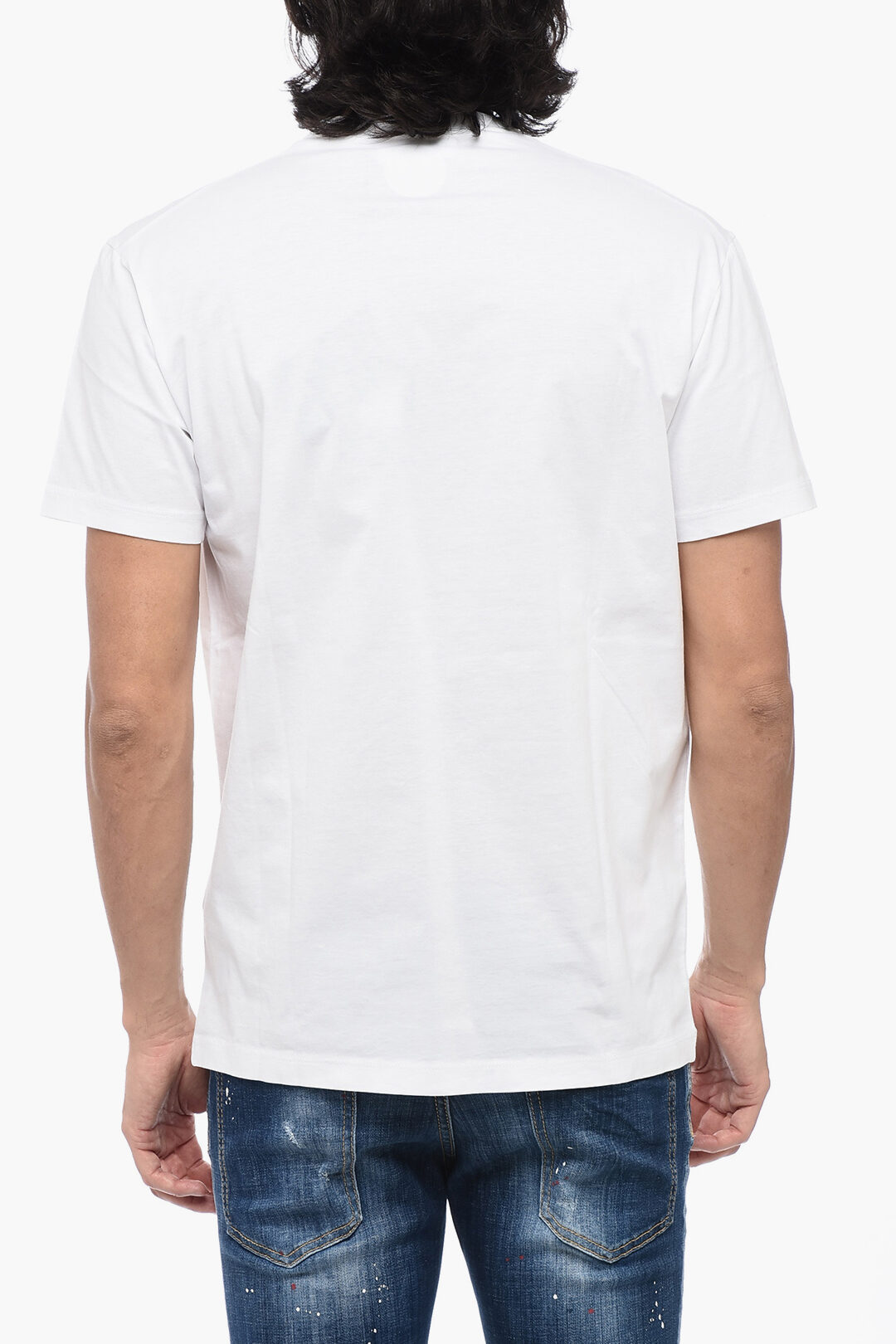 Dsquared2 Solid Color COOL FIT Crew-neck T-Shirt with Printed Logo men ...