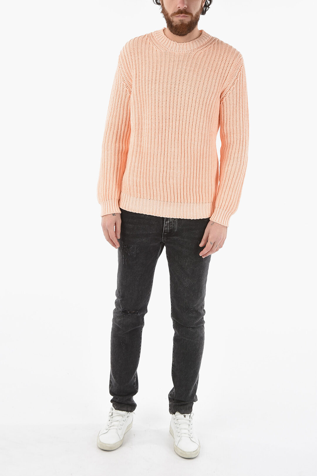 Altea Solid Color Crew-neck Sweater men - Glamood Outlet
