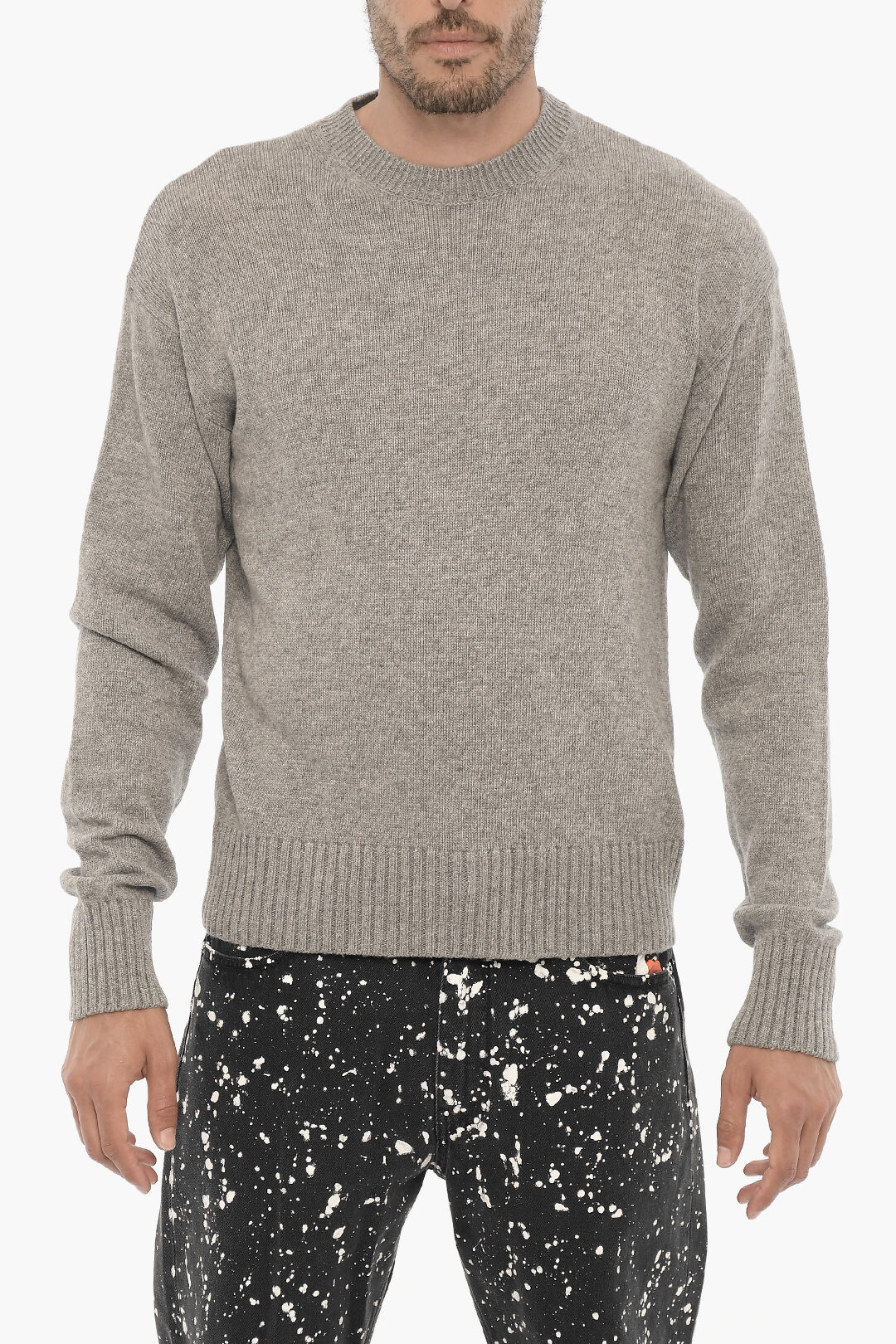 Off-White Solid Color Crew-neck Sweater men - Glamood Outlet