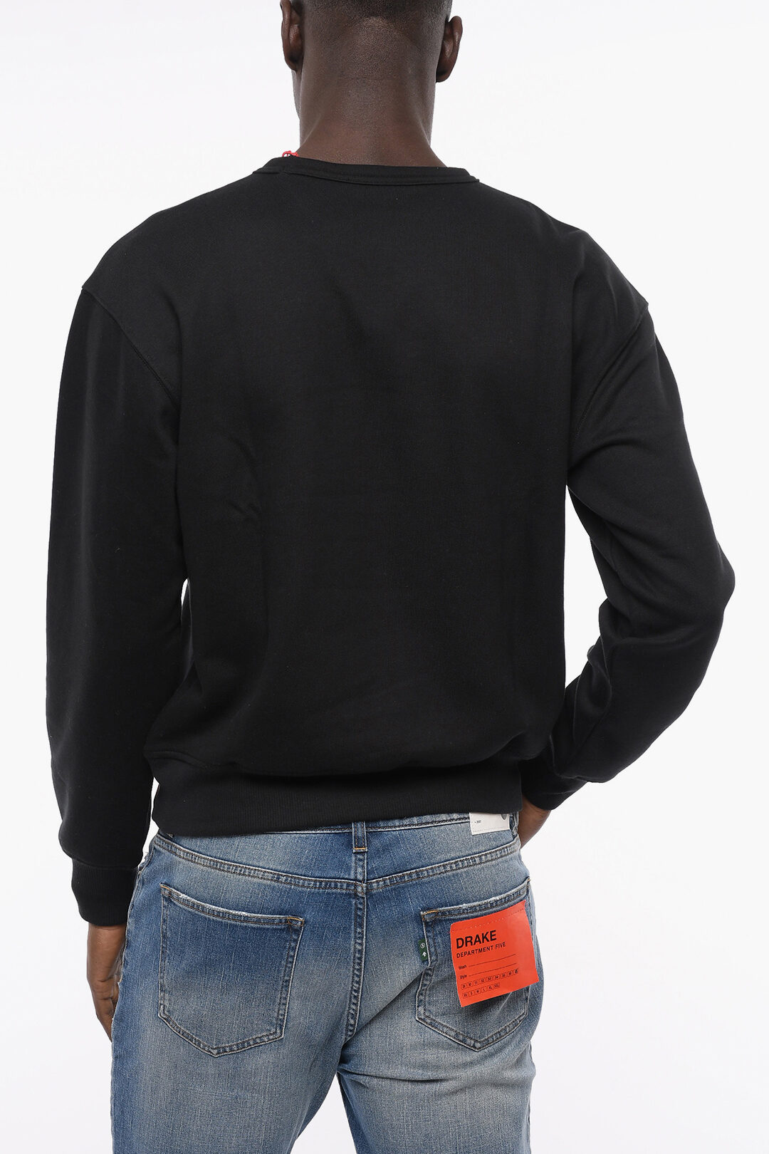 032c Solid Color Crew-neck Sweatshirt with Contrasting Logo men ...