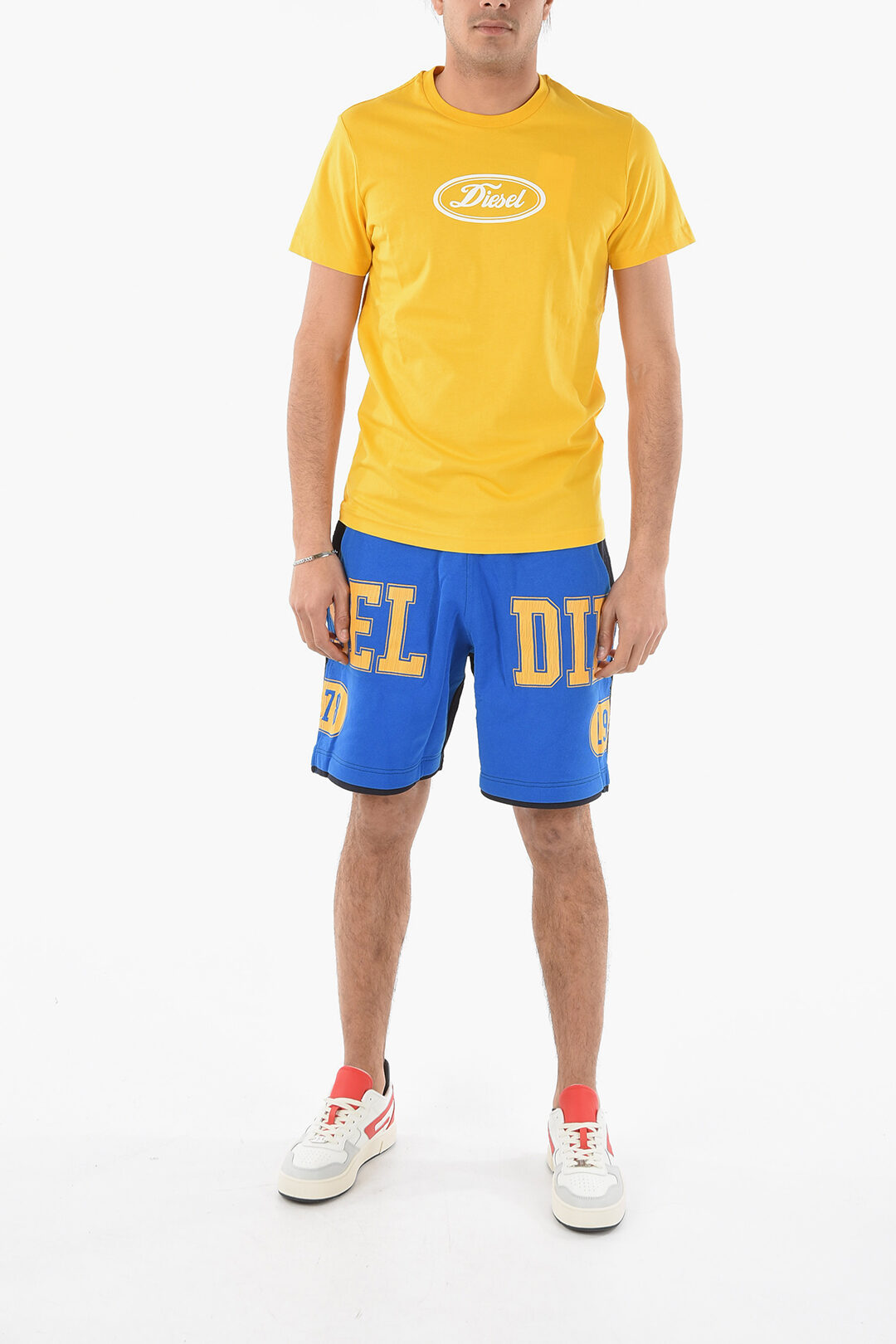 Diesel Solid Color Crew-Neck T-DIEGOR-C14 T-Shirt men - Glamood Outlet