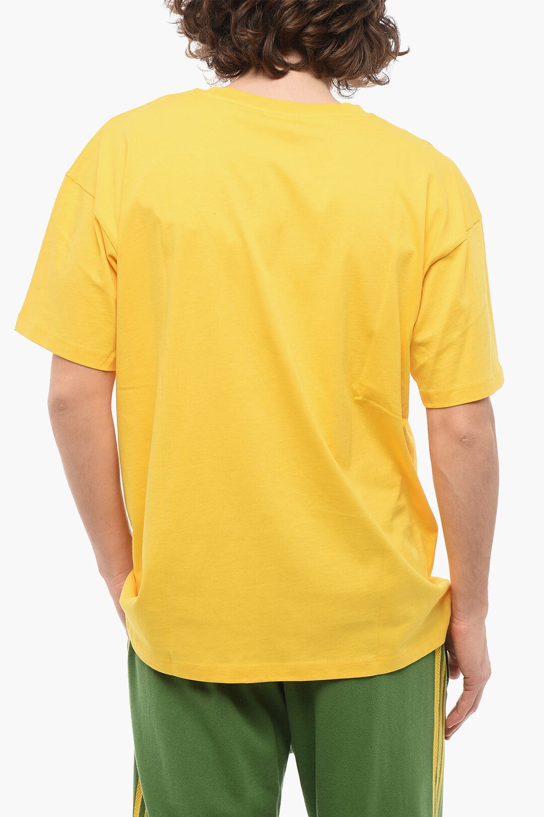 Sky High Farm Solid Color Crew-neck T-Shirt with Contrasting Print men ...