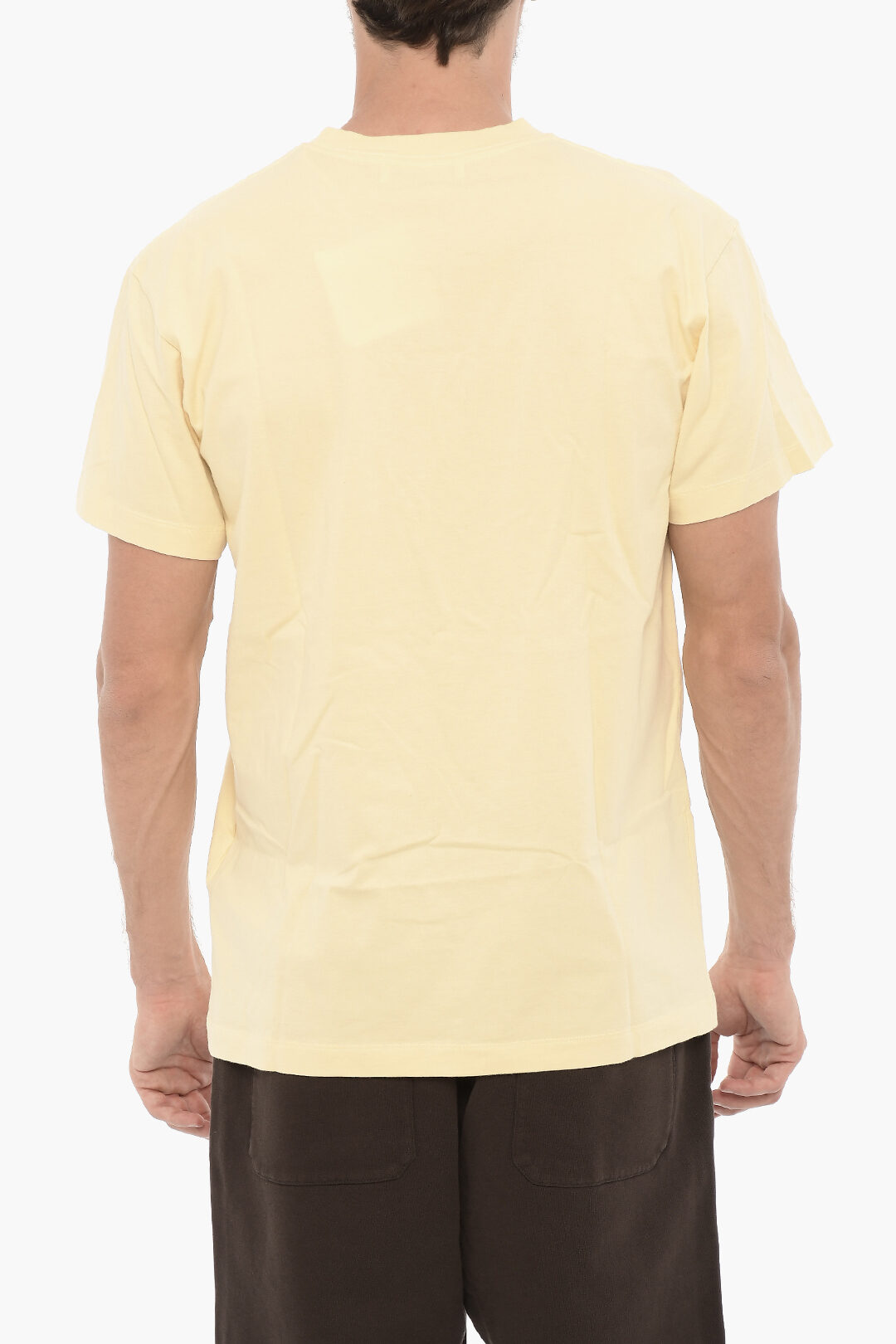 Ambush Solid Color Crew-neck T-Shirt with Printed Logo men - Glamood Outlet