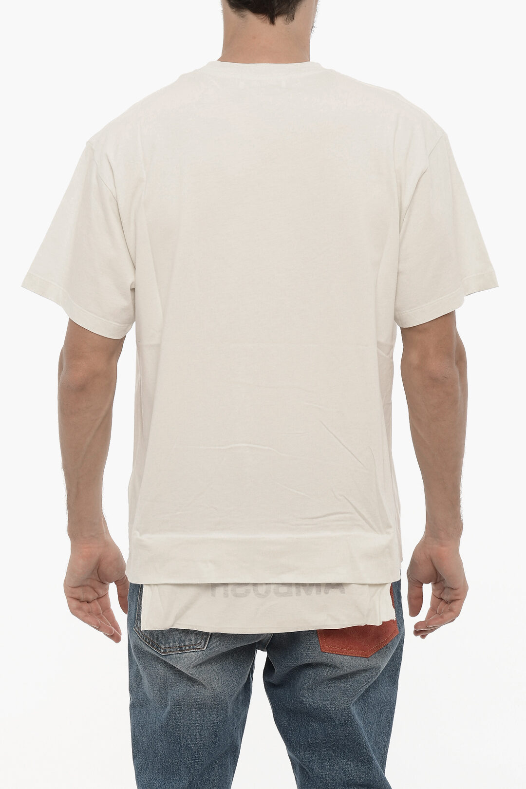 Ambush Solid Color Crew-neck T-Shirt with Waist Pocket men - Glamood Outlet