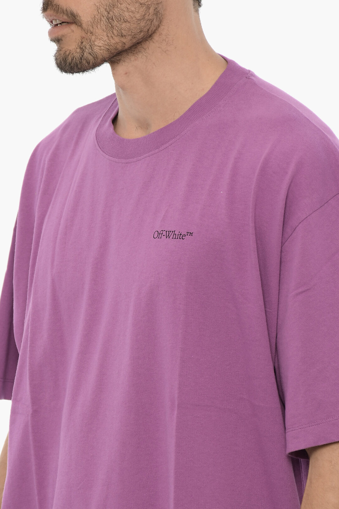 Off-White Solid Color Crew-neck T-shirt men - Glamood Outlet