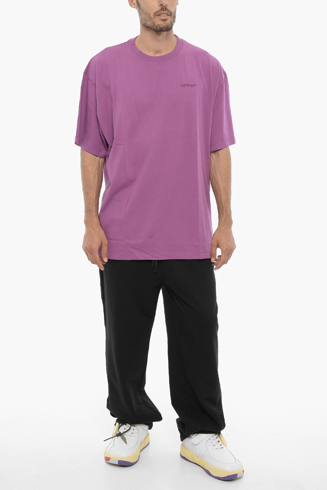 Off-White Solid Color Crew-neck T-shirt men - Glamood Outlet