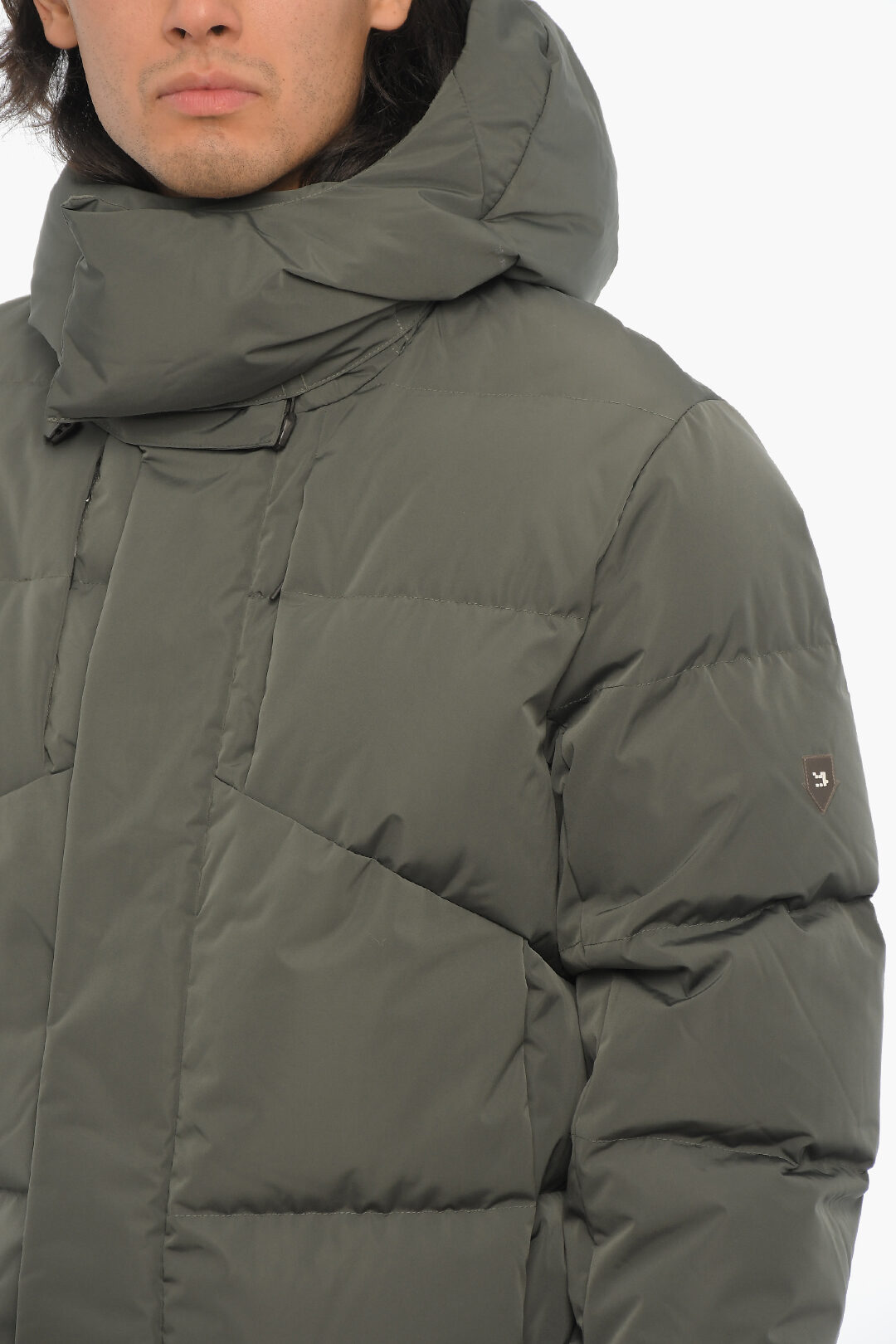 Krakatau Solid Color Down Jacket with Hidden Closure men - Glamood Outlet