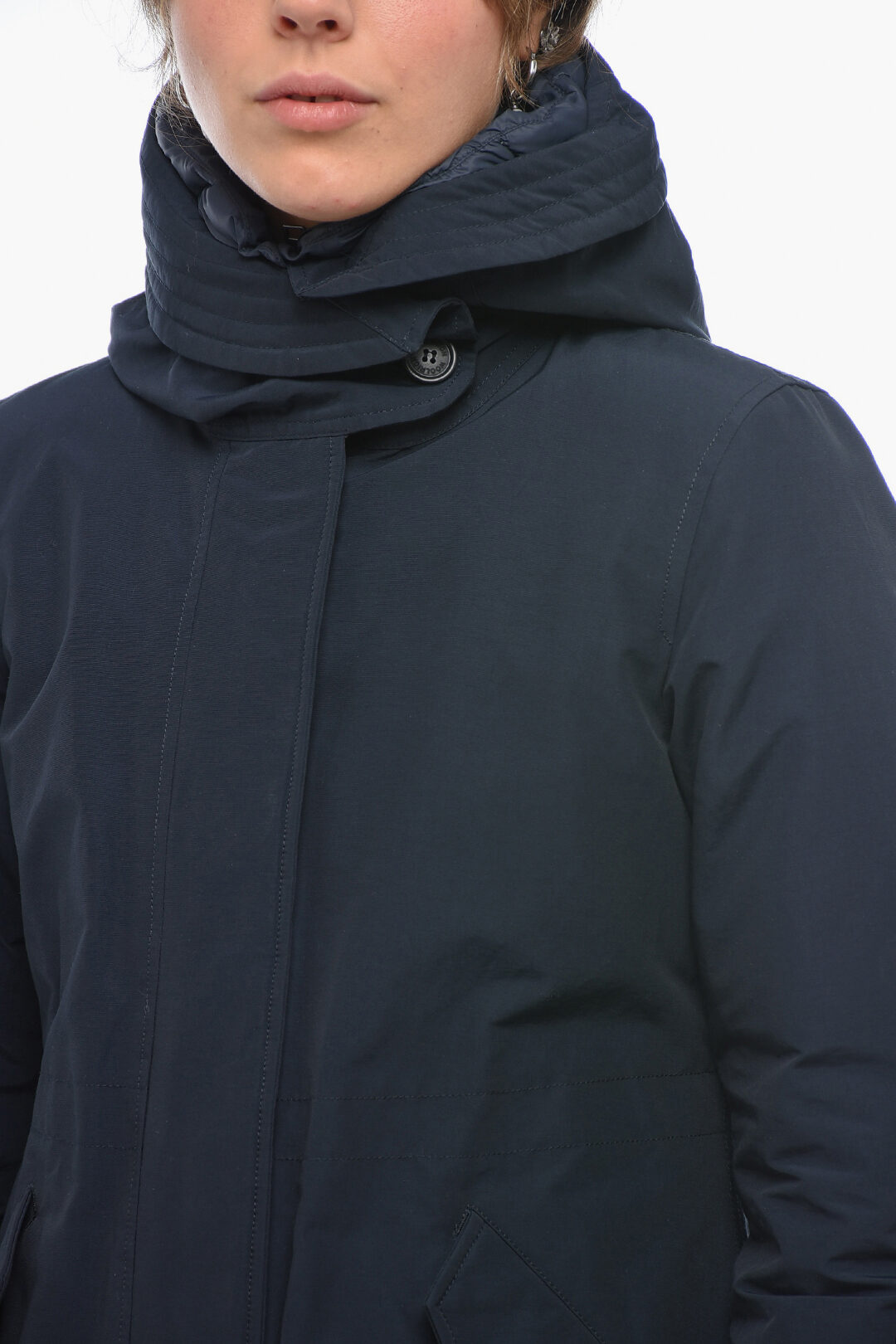 Woolrich Solid Color Down Jacket with Removable Inner women - Glamood ...