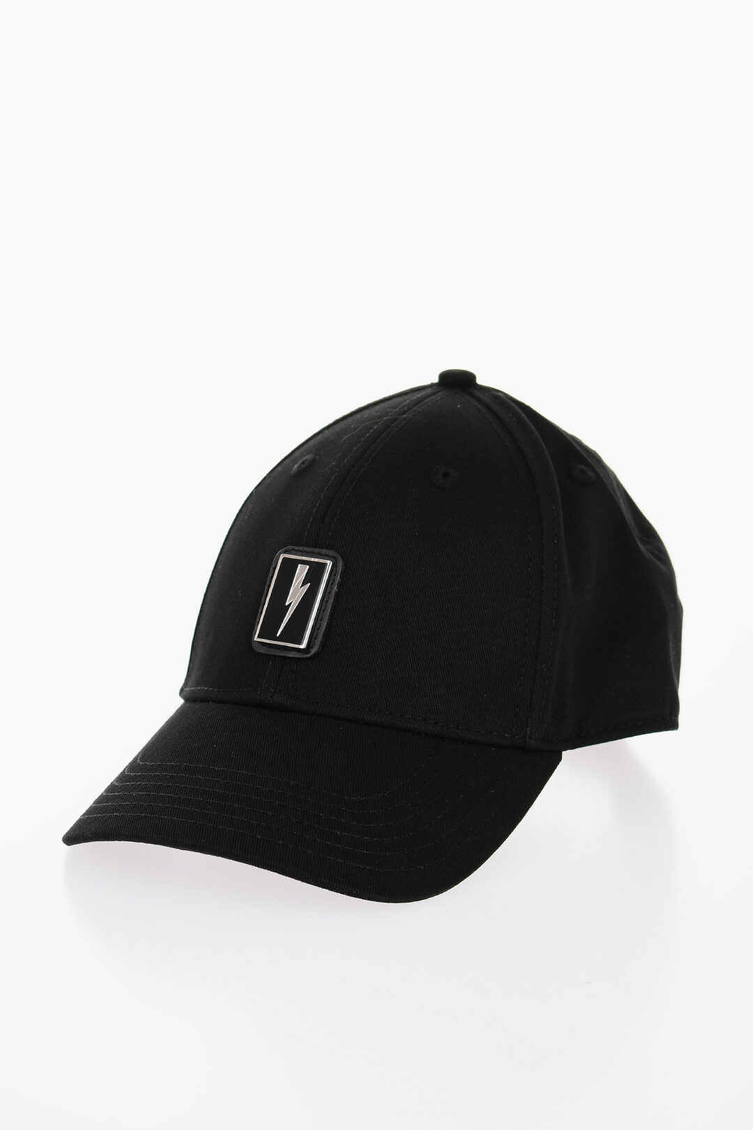 Neil Barrett Solid Color ENAMEL BADGE Cap herren - Glamood Outlet