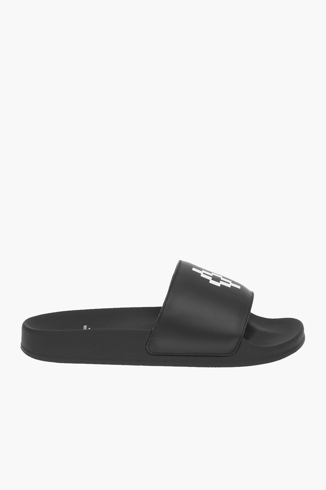 Marcelo Burlon solid color faux leather CROSS sliders men - Glamood Outlet