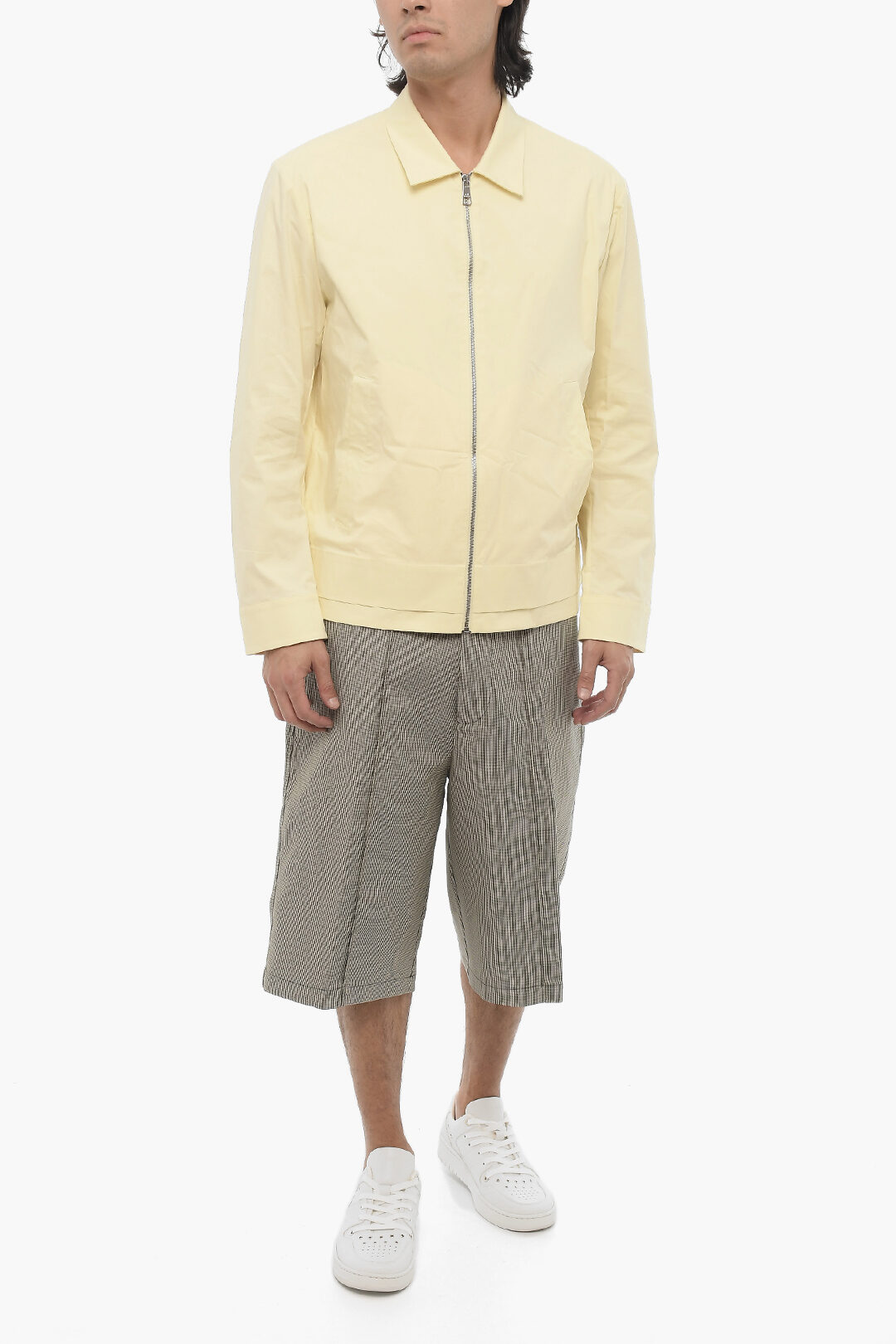 Neil Barrett Solid Color Harrington Jacket with Zip Closure men ...