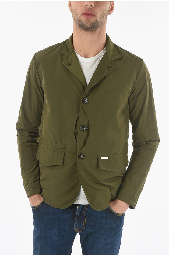 Woolrich Solid Color Jacket with Flap Pockets men - Glamood Outlet