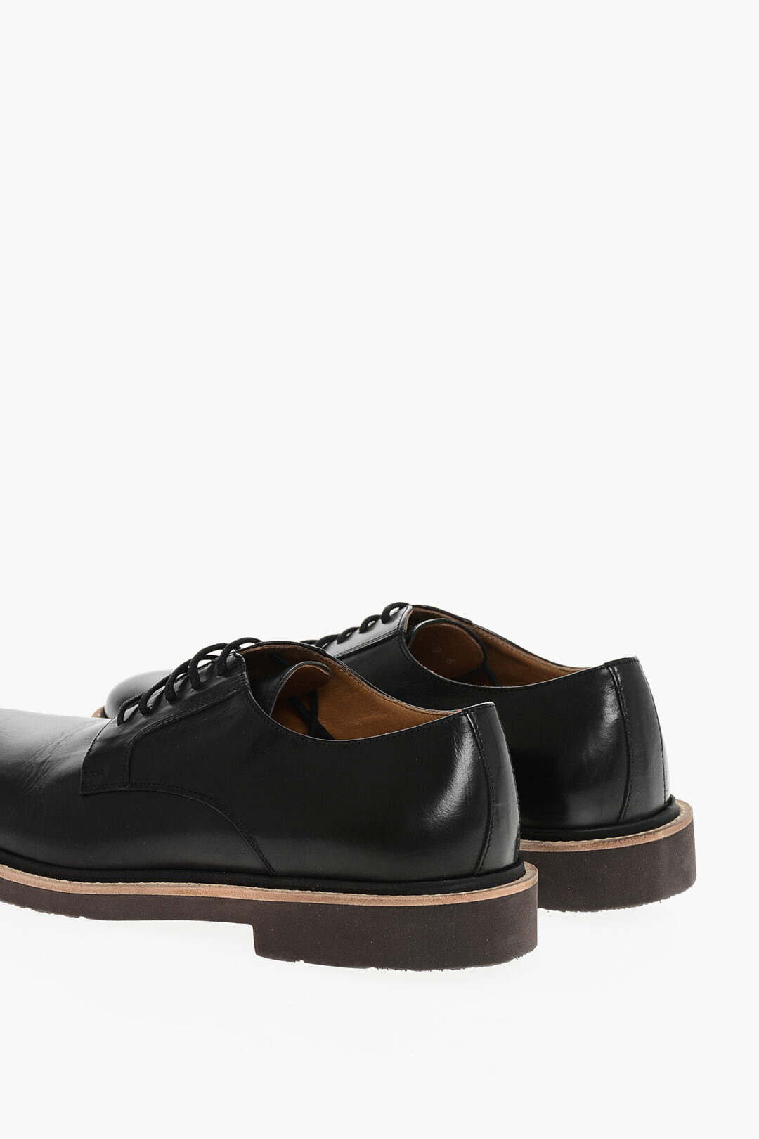 Corneliani Solid Color Leather Derby Shoes men - Glamood Outlet