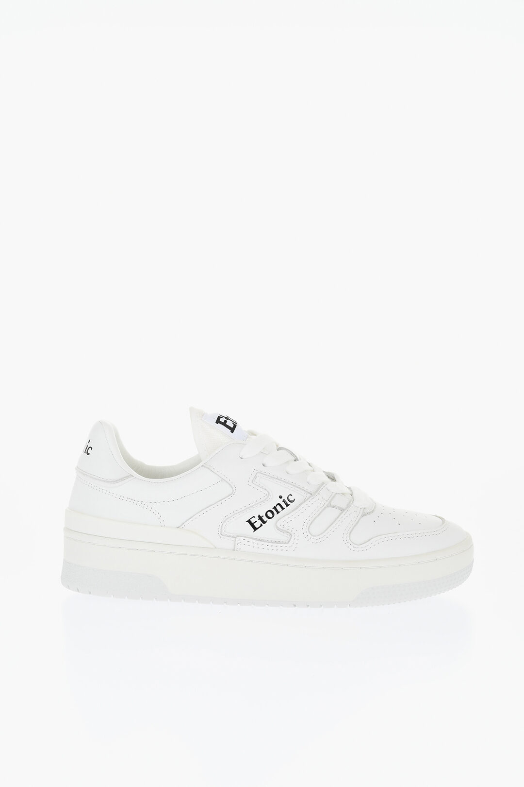 Etonic Solid Color Leather Low Top Sneakers with Contrasting Logo men ...