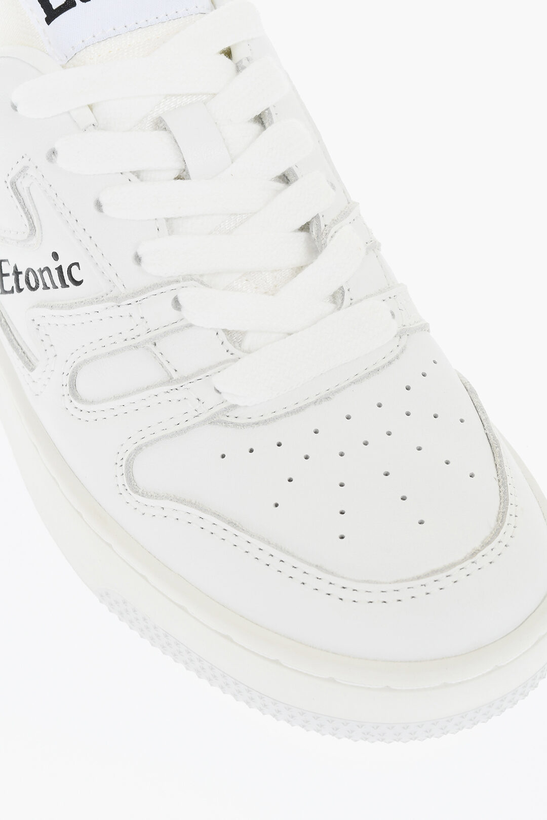 Etonic Solid Color Leather Low Top Sneakers with Contrasting Logo men ...