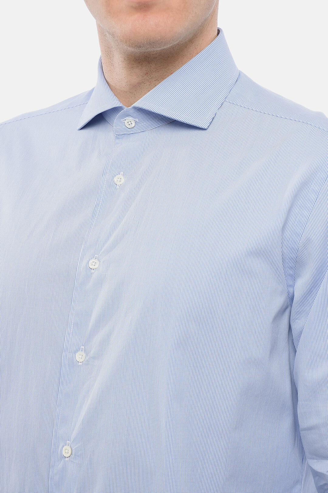 Corneliani Solid Color Linen Shirt with Spread Collar men - Glamood Outlet