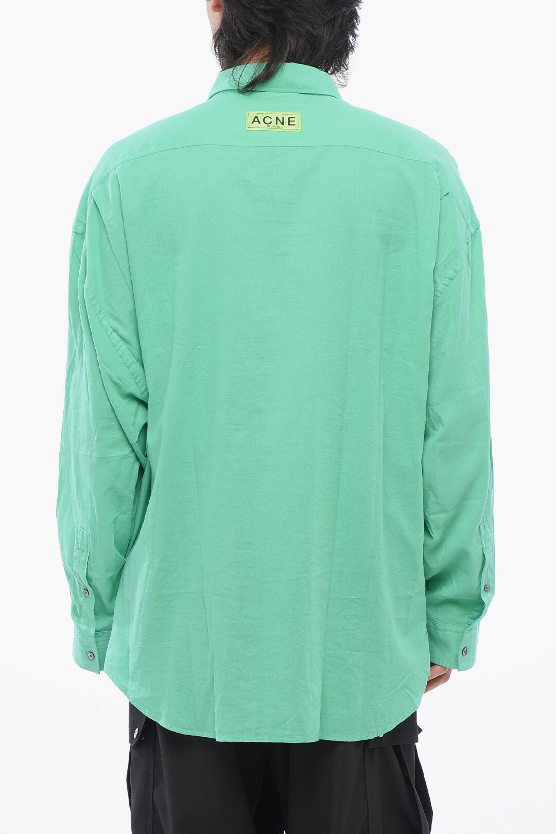 Acne Studios Solid Color Long Sleeves Polo Shirt men - Glamood Outlet
