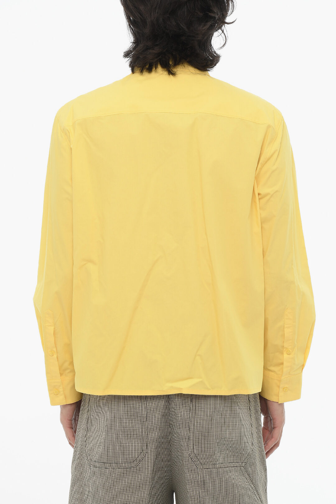 Neil Barrett Solid Color Loose Fit Shirt with Double Breast Pocket men ...