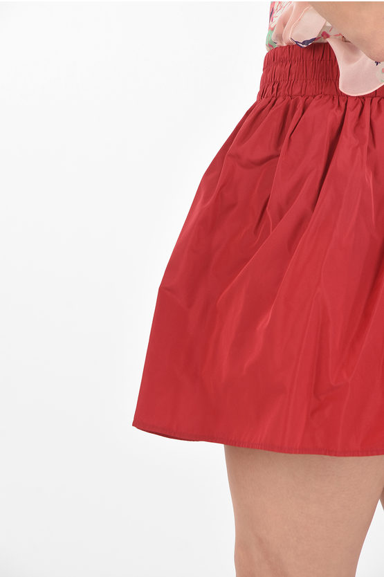 Red Valentino solid color mini skirt with Stretchy Waist Band women ...